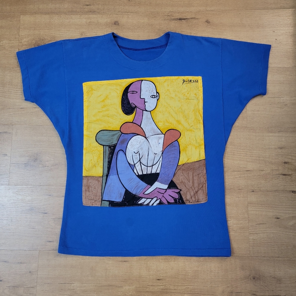 Vintage 90s Pablo Picasso Abstract Art Top - Gem